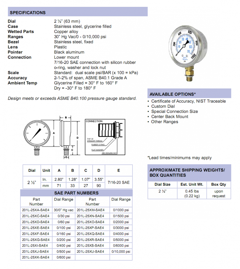 sae-201l-lower-mount-specifications | Cleveland Instrument-CIC